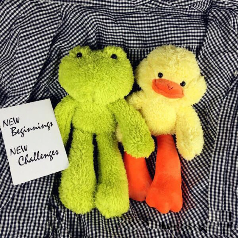 30cm-Green-Frog-Long-legged-Duck-Plush-Toy-Kids-Comfort-Plush-Stuffed ...