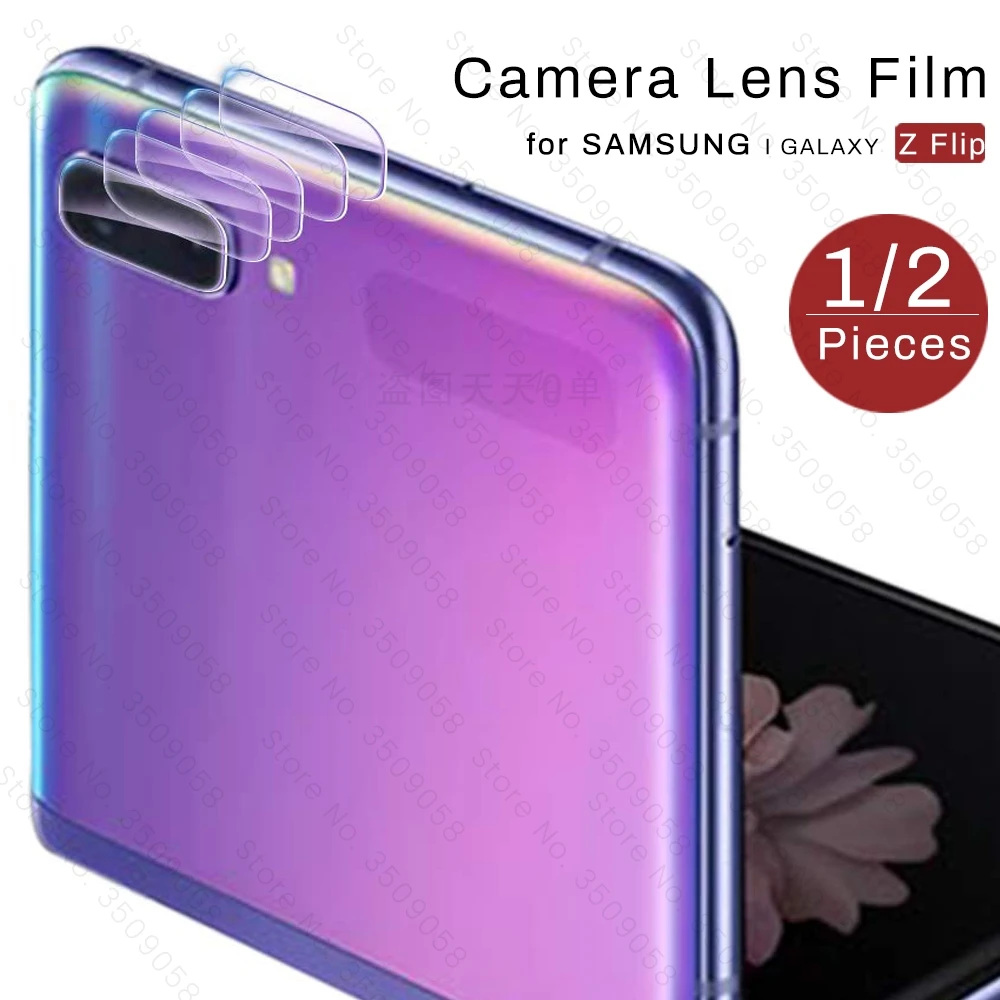 1 2 Pieces rear camera glass for samsung galaxy z flip cameras ...