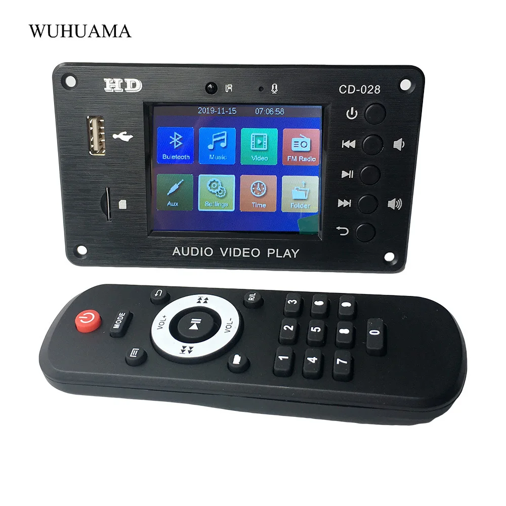 Bluetooth-5-0-2-8-Inch-TFT-MP3-Decoder-Board-Audio-Receiver-HD-Video ...
