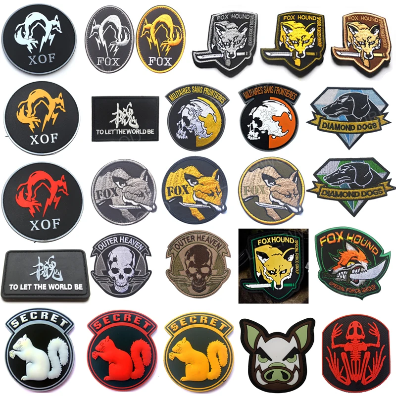 Metal Gear Solid Foxhound Emblem Patch Uniform Badge Militaria Fox ...
