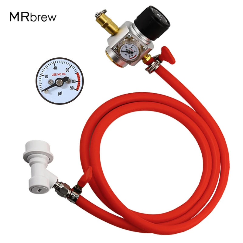 Home Brew Beer Gas Line Assembly, 5/16" Pvc Gas Carbonation Hose,0 ...
