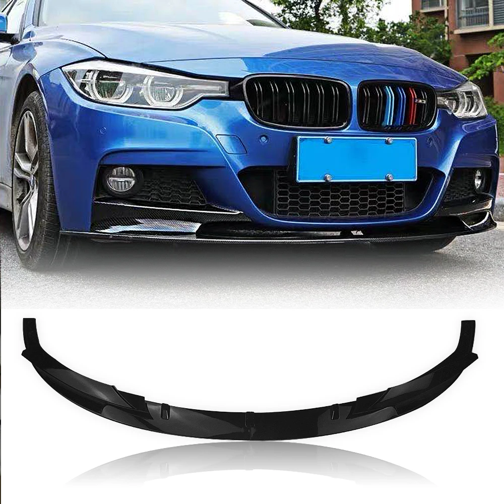3 Series Front Bumper Spoiler Lip For Bmw F30 M Sport 2012-2018 Gloss ...