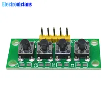 DIY Kit 1x4 4 Independent Key Button Keypad Keyboard Module Mcu for ...