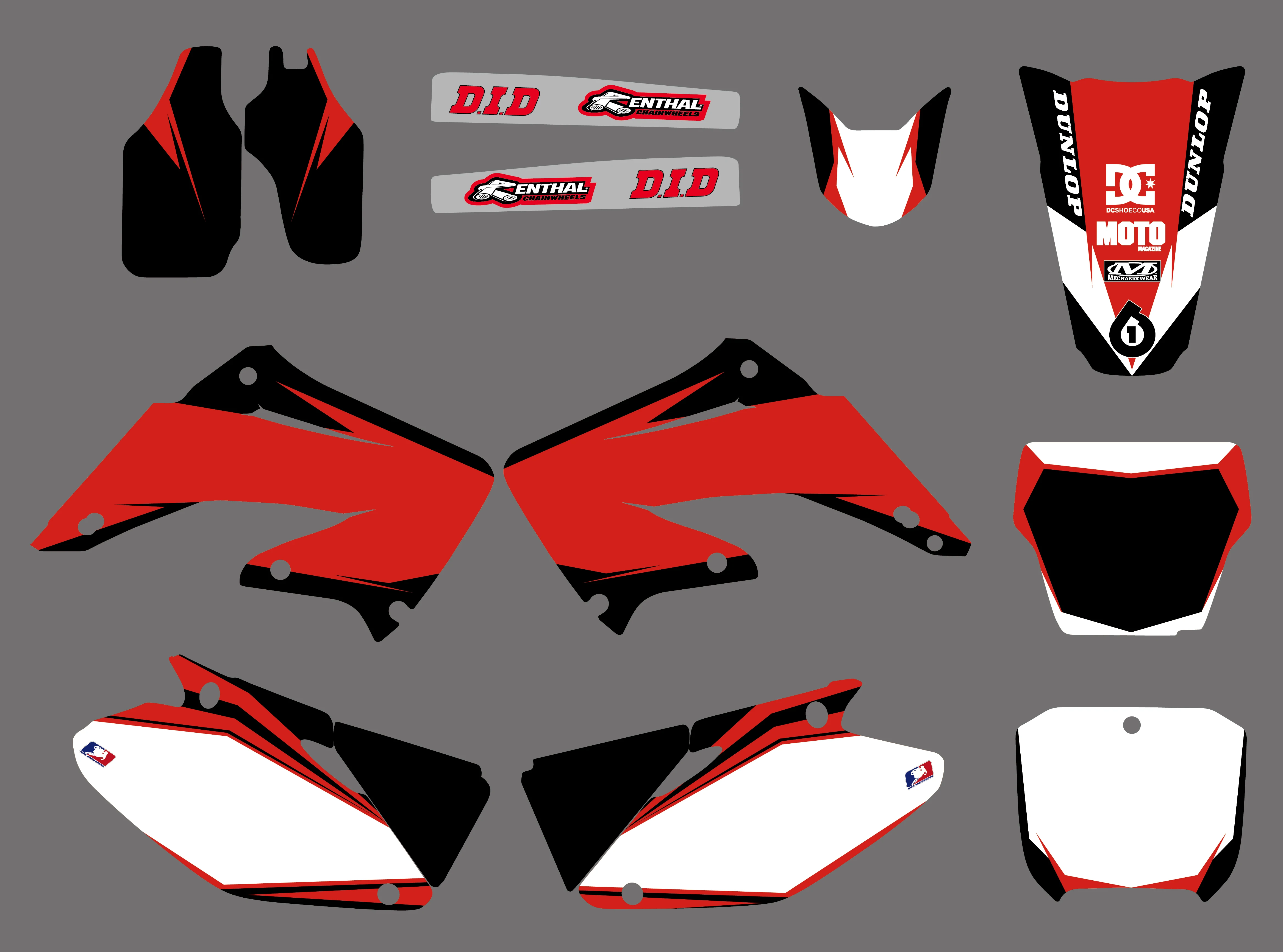 NICECNC Graphic Decals Stickers Kit For Honda CR125 CR250 CR 125 250 ...