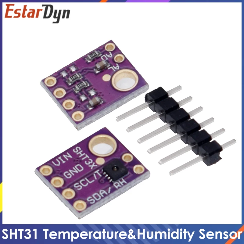 Sht31 Temperature Sht31-d Humidity Sensor Module Microcontroller Iic ...