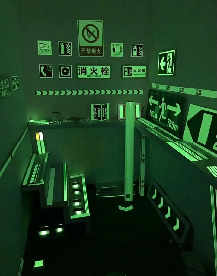 36cm-14cm-Self-adhesive-Safety-Exit-Sign-For-Wall-Left-Right-Direction ...