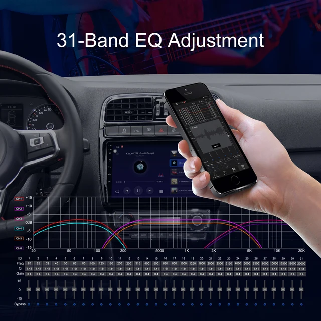 ISUDAR D4 Car DSP Amplifier For VW/Ford/Audi/BMW/Opel/Hyundai/Kia ...