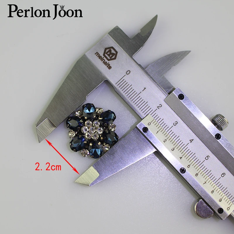 Броши с кристаллами Perlon joon, синие, 5 шт. | AliExpress