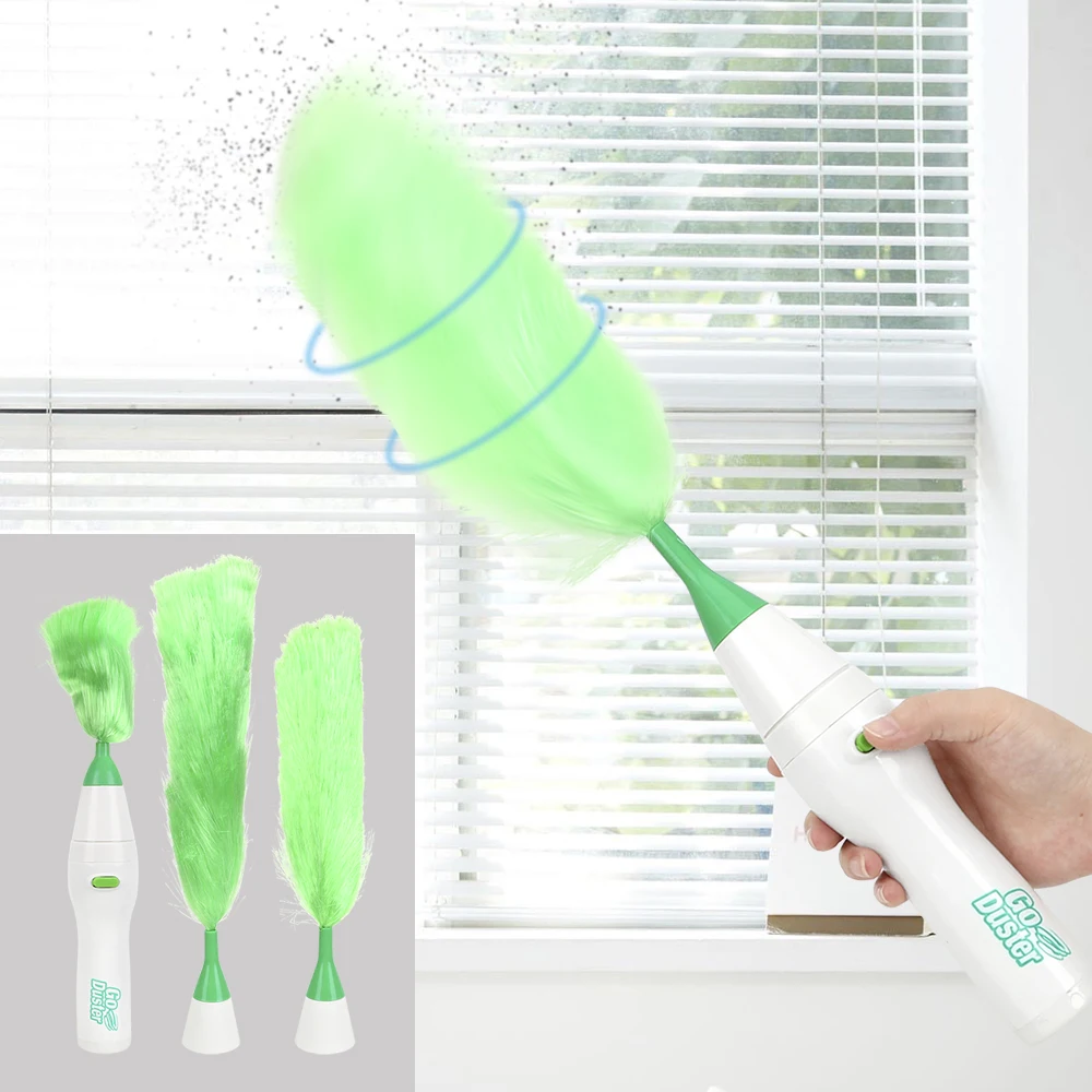Multifunctional Electric Feather Duster Window Bookshelf Dust Cleaner ...