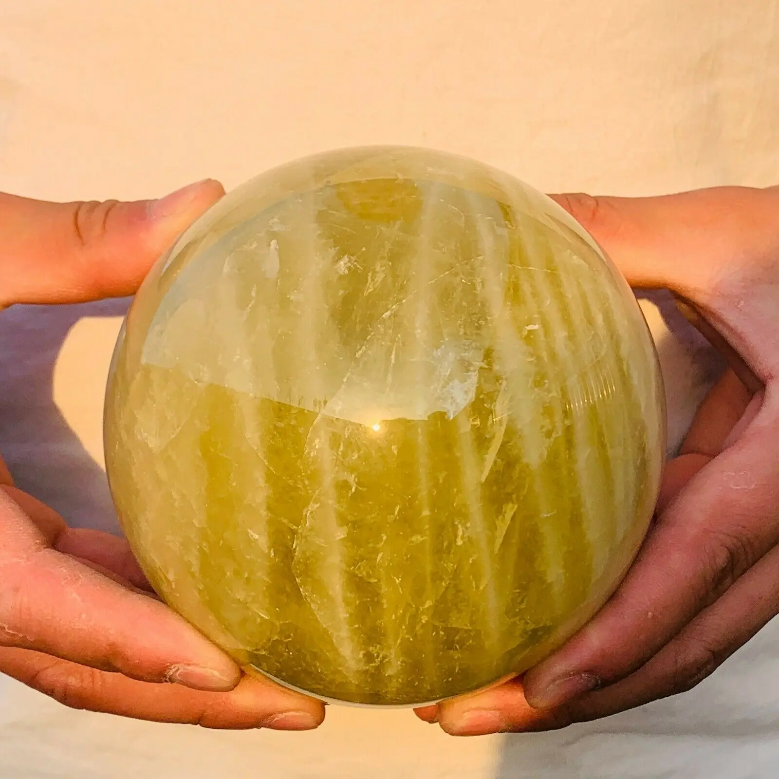 500-1500g-Natural-citrine-Crystal-sphere-yellow-quartz-gemstone-ball ...