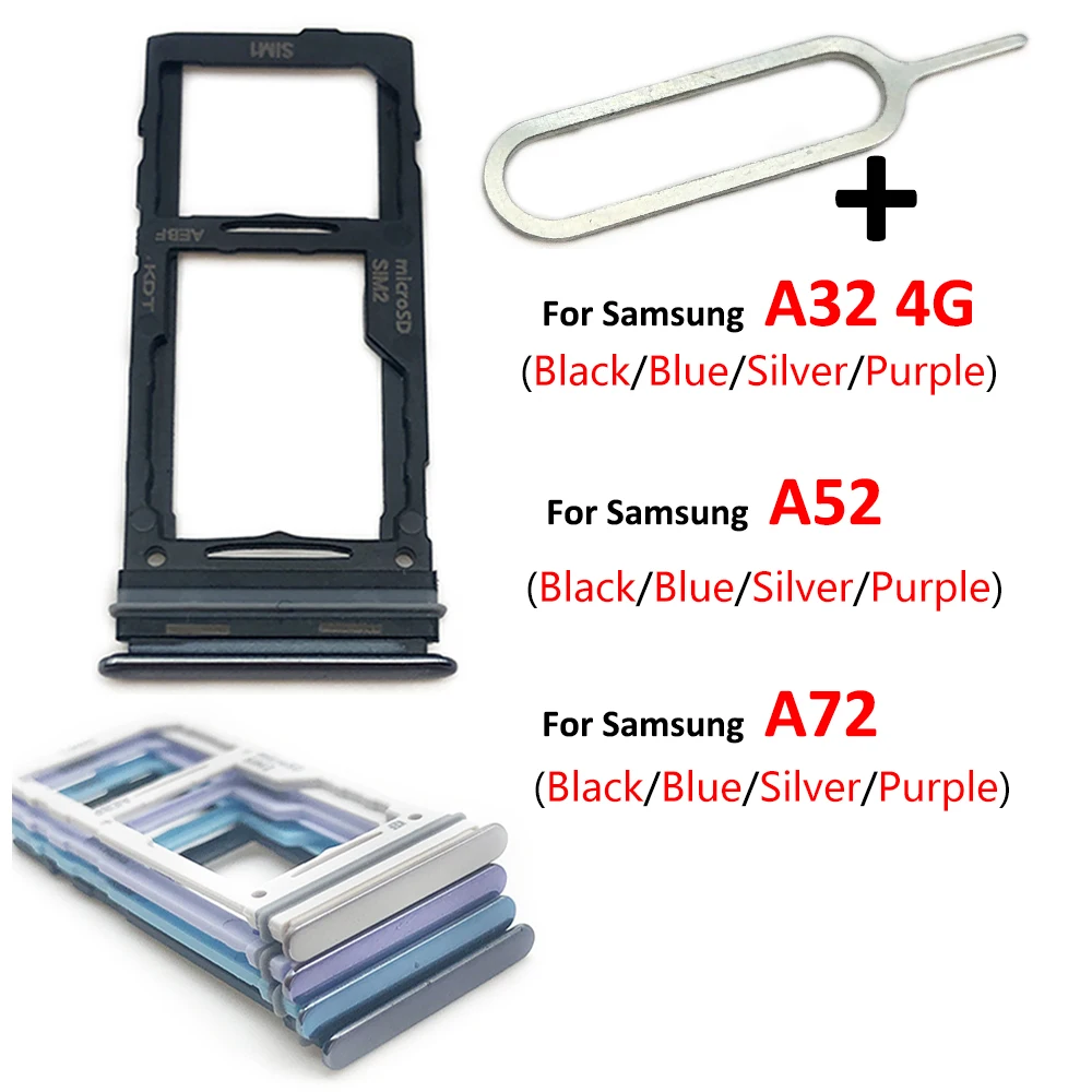 New For Samsung A32 4G A52 A72 A32 5G Replacement Repair SIM Card Slot ...