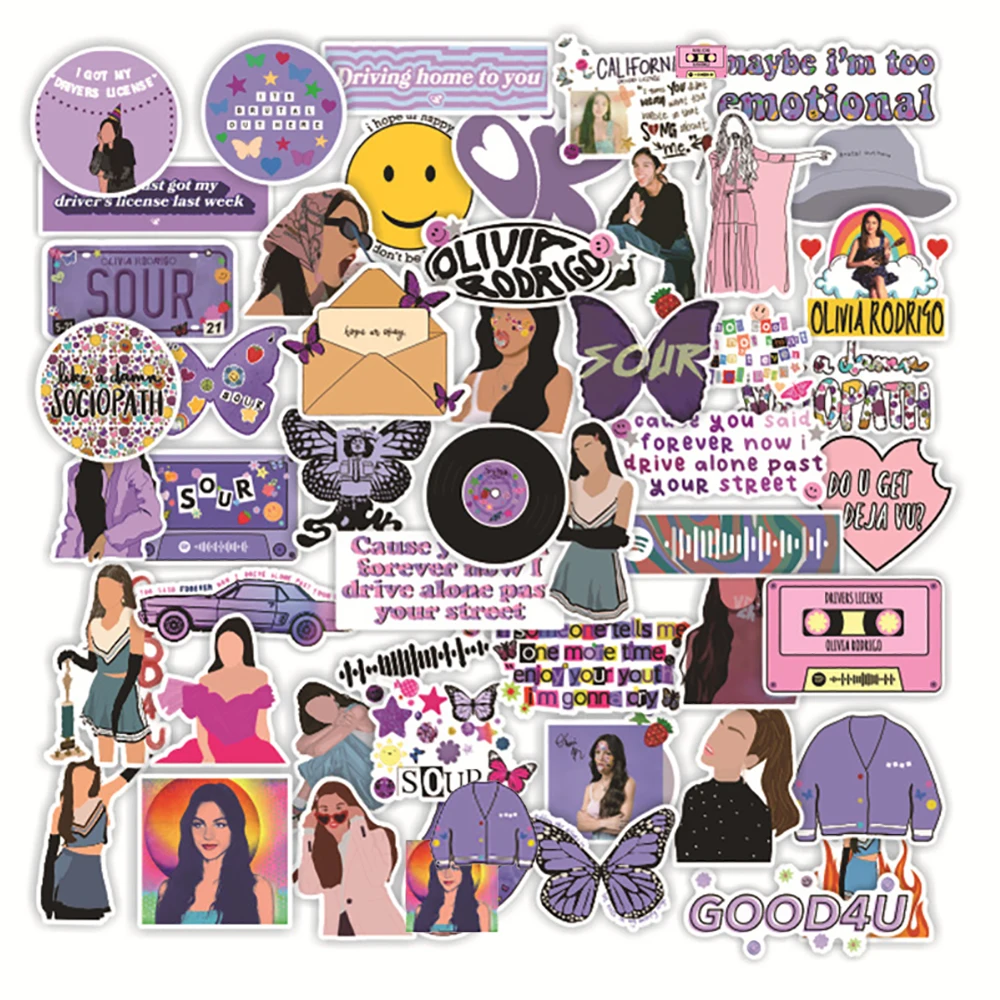 Olivia Rodrigo Sticker Laptop Sticker Olivia Rodrigo Vinyl Sticker Sour ...