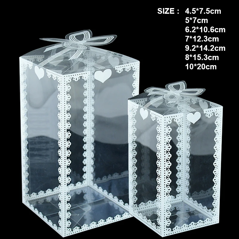 5Pcs-Transparent-Gift-Box-Lace-Clear-PVC-Wedding-Favor-Candy-Chocolate ...