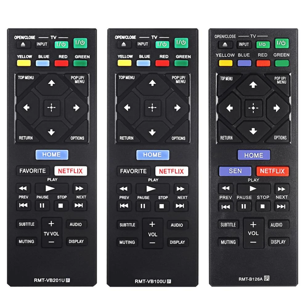 Remote Contol Rmt-vb100u Rmt-vb201u Rmt-b126a For Sony Bd Blu-ray Dvd ...