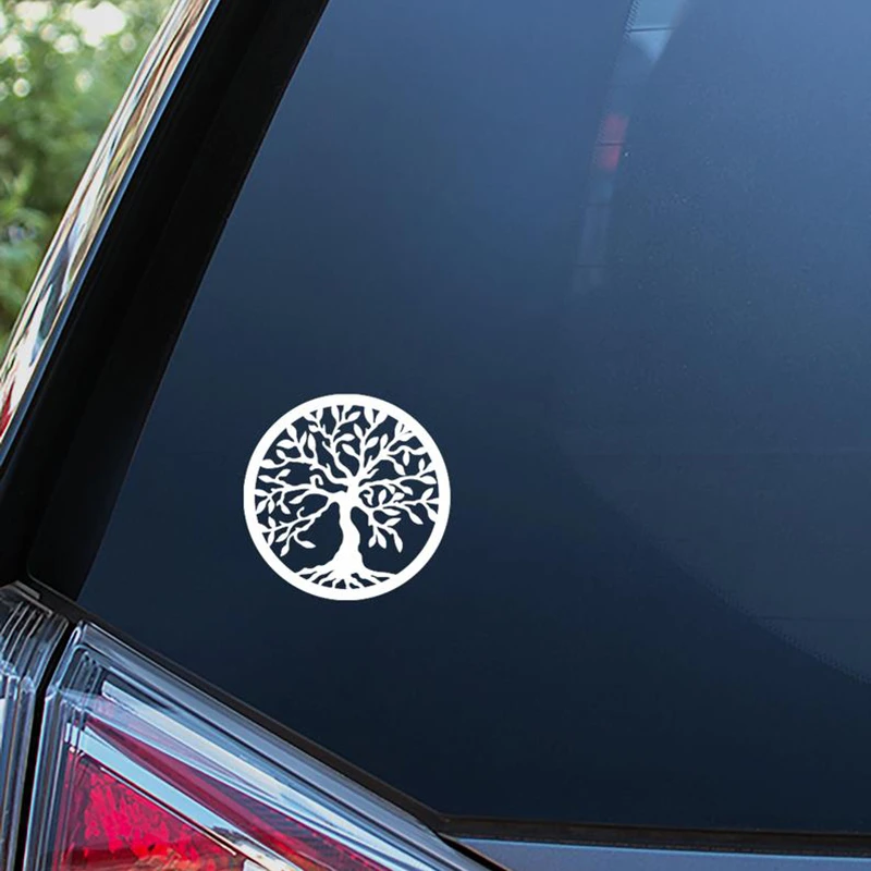 Black/White Tree Of Life Decal Car Bumper Window Trunk Vinyl Decals ...