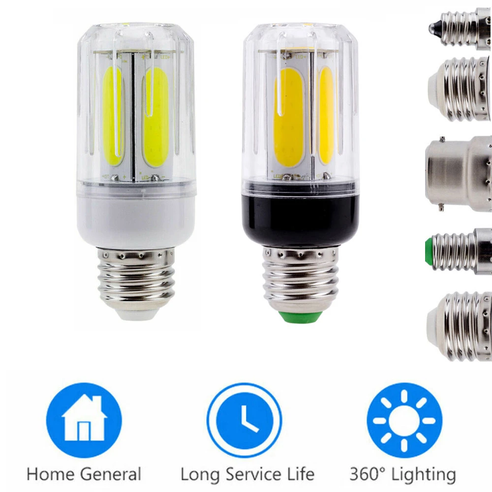 No Flicker Super Bright Led Cob Corn Light Bulb Home Table Lamps 360 Lighting 12w 16w E27 E14 ...