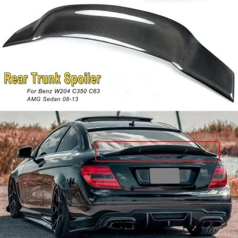 Mercedes W204 Renntech Style Spoiler Carbon Fiber R Style Spoiler For ...
