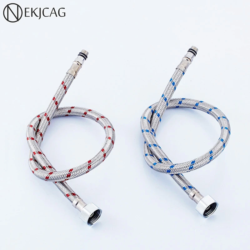 G1/2 G3/8 G9/16 Plumbing Hoses Stainless Steel Flexible Plumbing Pipes ...