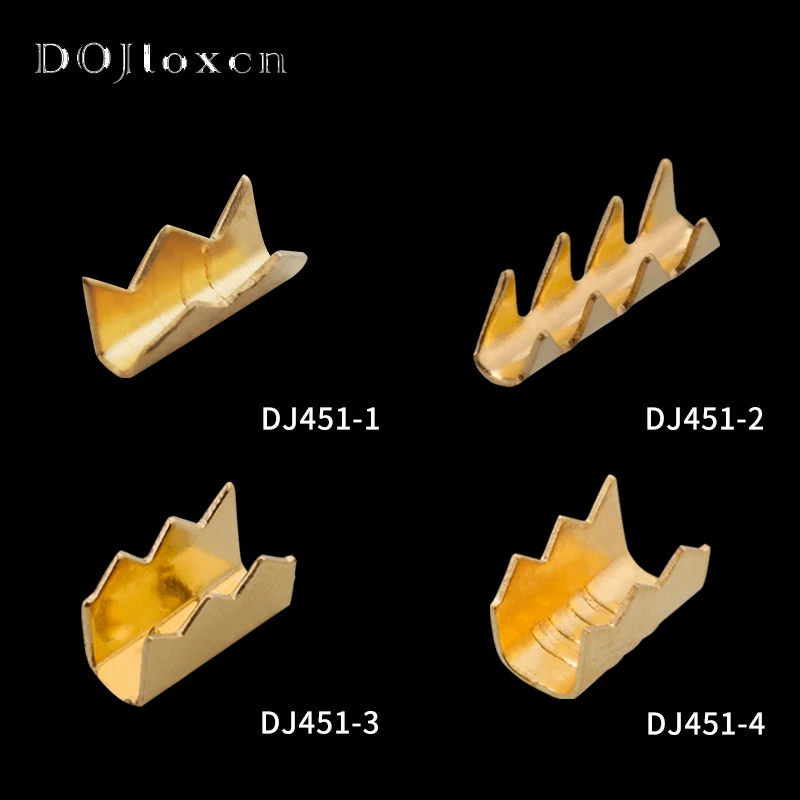 50/100/200/500 Pcs lot Shark Tooth-Shaped Crimping Terminal H62 Brass ...