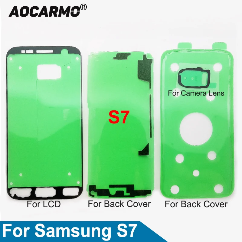 Aocarmo-LCD-Screen-Back-Battery-Cover-Frame-Camera-Lens-Sticker-Full ...
