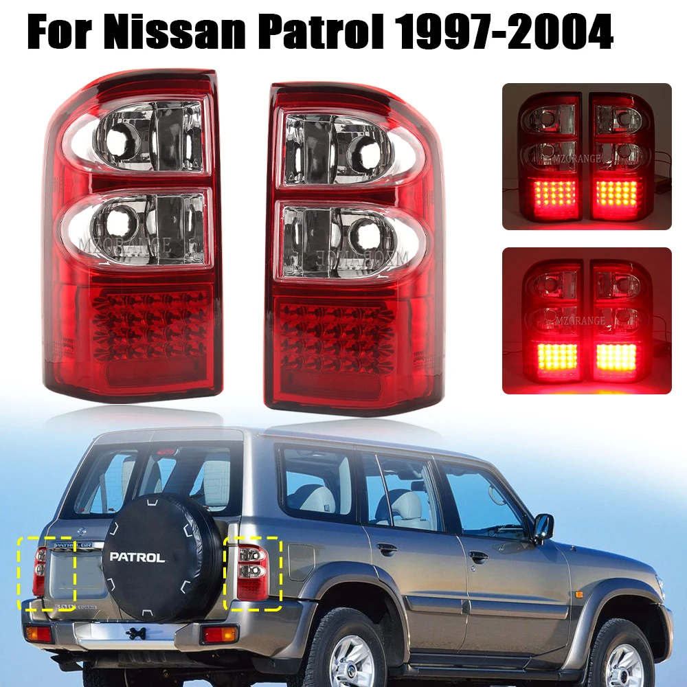 LED tylne światło dla Nissan Patrol Y61 1997 1998 1999 2000 2001 2002 2003 2004 seria zatrzymać ...