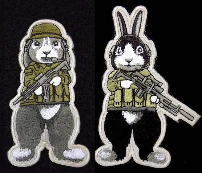 Военные Аниме Нашивки | Bunny Embroidered Patches | Tactical Anime ...