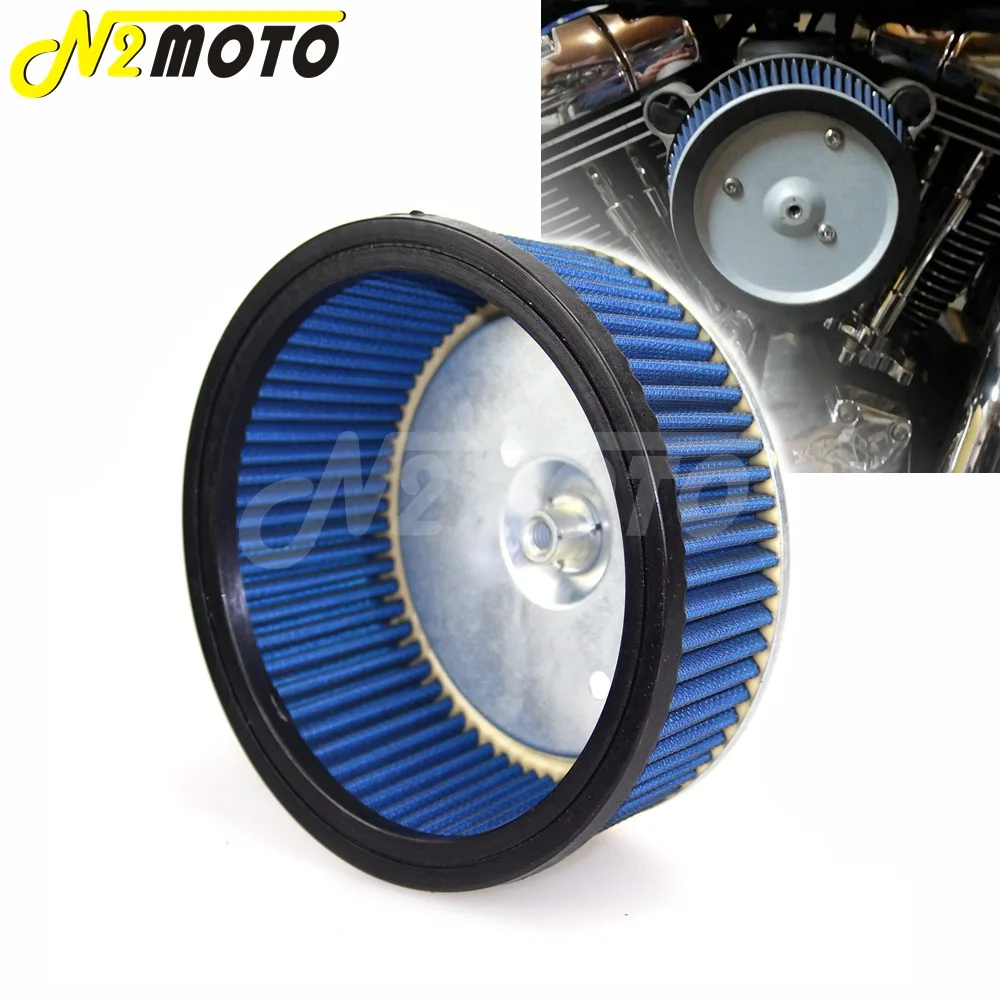 1pcs-Motorcycles-High-Flow-Air-Filter-Blue-Cleaner-Replacement-For ...