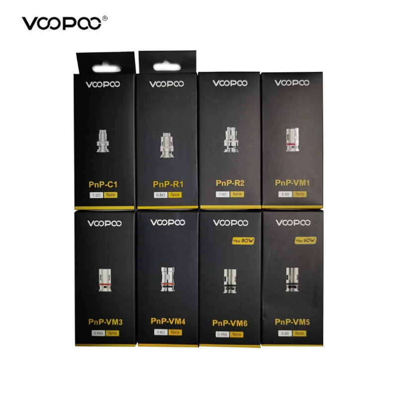 Original Voopoo Pnp Replacement Coils Tm1/r2/c1/mi/vmi/vm3/vm4/vm5/vm6 Pnp For Vinci X Vinci R ...