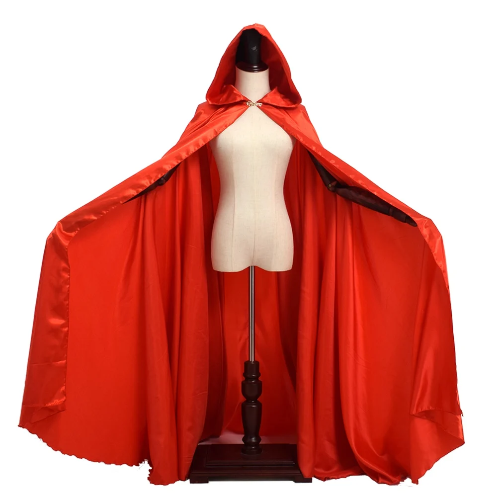 Satin Medieval Hooded Cape Cloak (6 Colors) - Queerks™