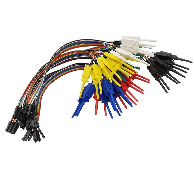10pcs 20/30cm High Efficiency Test Hook Clip Logic Analyzer Cable ...