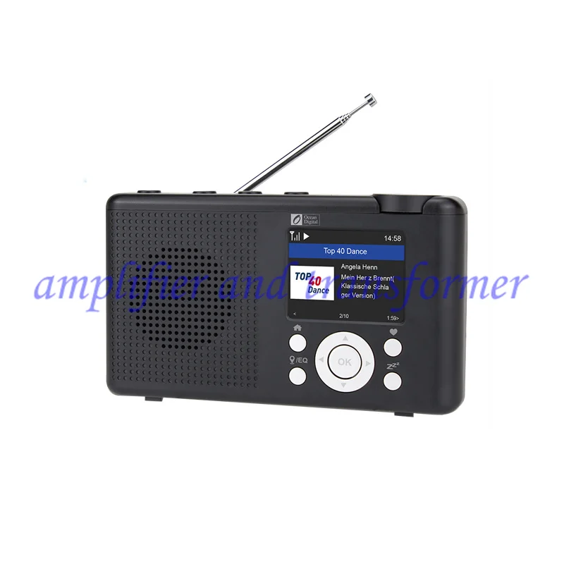 Oceano digital wr23f rádio internet portátil 2.4 color cor lcd bateria ...