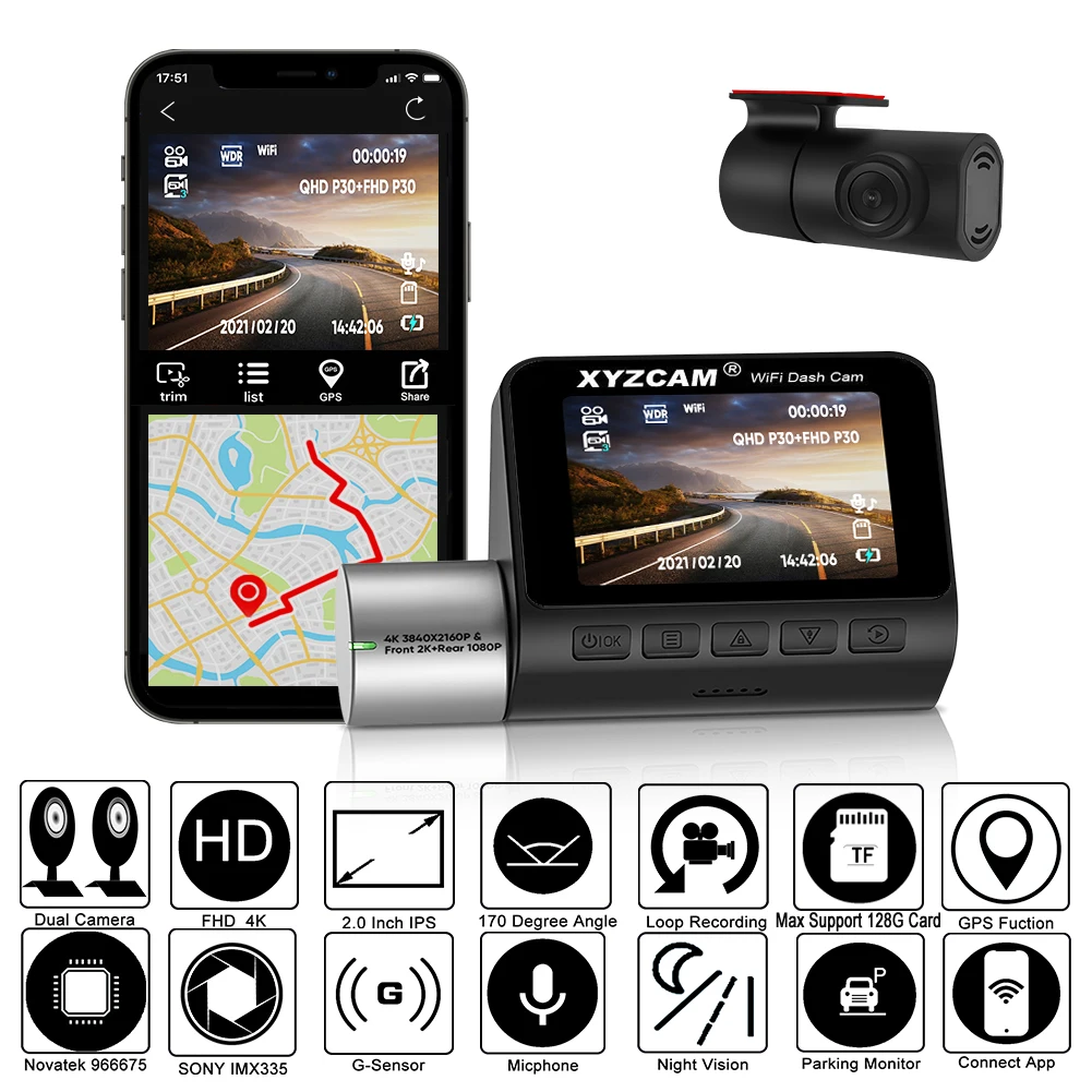Dash-Cam-Dual-Lens-2K-Sony-IMX-335-Recording-Car-Camera-DVR-Night ...