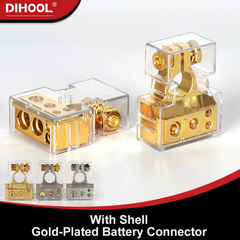 Car Battery Terminal Clamp Connectors Kit With 2 Clear Covers Shims ...