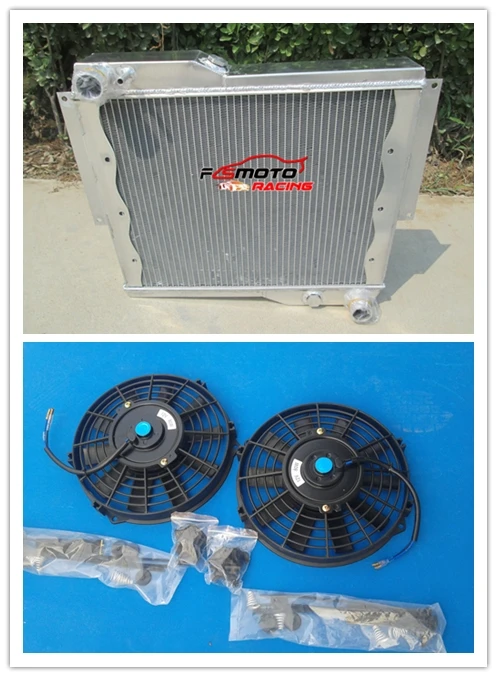 56mm Aluminum Radiator + Fan Racing For Rover MG MGB GT V8 Manual MT ...
