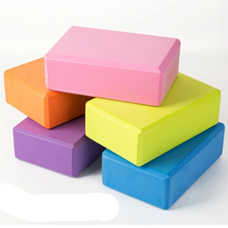 EVA Yoga Block Set Pilates Brick Fitness Belt Set for Exercise Workout ...