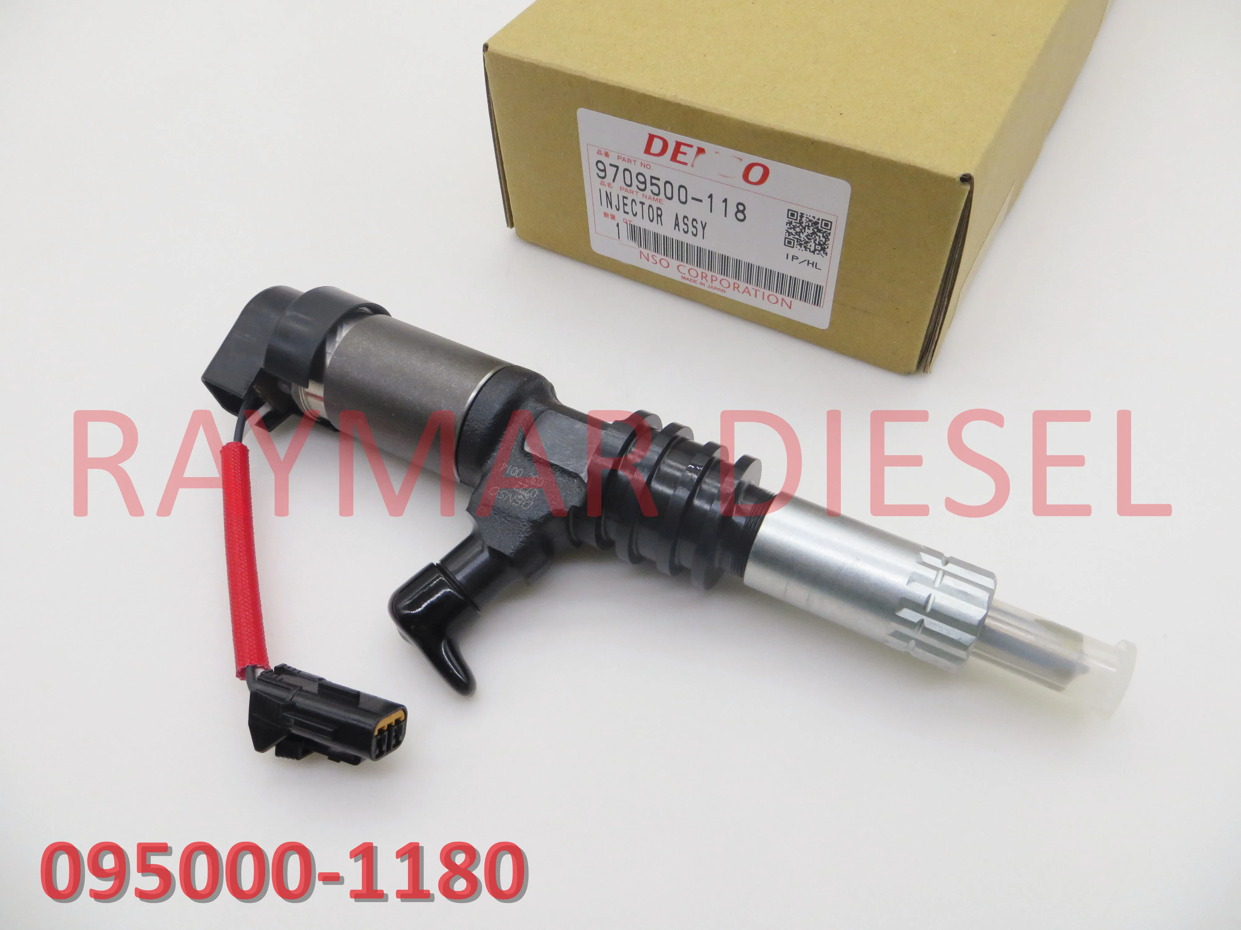 Genuine Common Rail Diesel Fuel Injector 095000 1180, 9709500 118 for ...