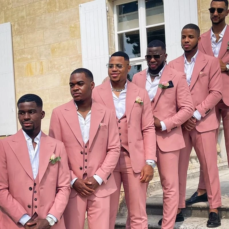 Wedding-Suit-for-Men-Rose-Gold-Pink-Groom-Tuxedo-Peak-Lapel-Groomsmen-3 ...