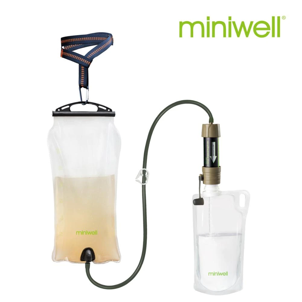 Miniwell Outdoor Water Filter Gravity Water Filter System For Hiking ...