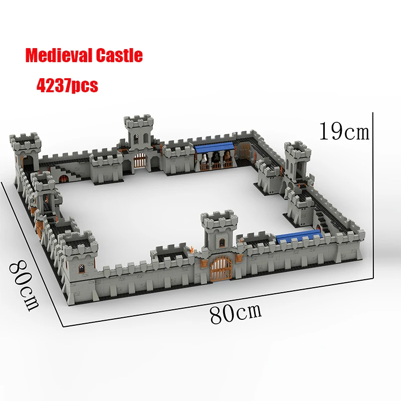 MOC Medieval Age Castle Knights Spartan Warriors Crusader Roman City ...