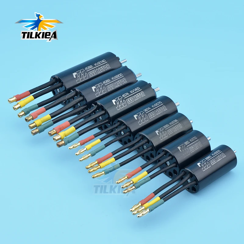 Rc Boat High Speed Sss 3650/4082 Brushless Motor 4 Poles For Rc Marine ...