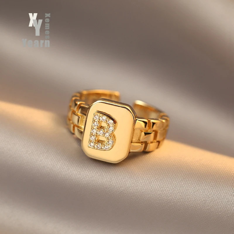 Letter B Gold Ring | canoeracing.org.uk