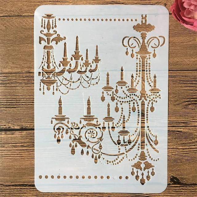 Chandelier Stencil Template