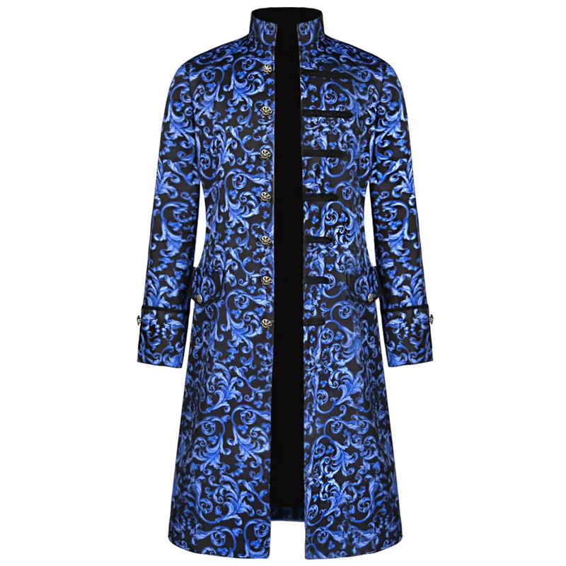 Vintage-para-Hombre-manga-larga-g-tica-chaqueta-FRAC-Goth-Steampunk ...