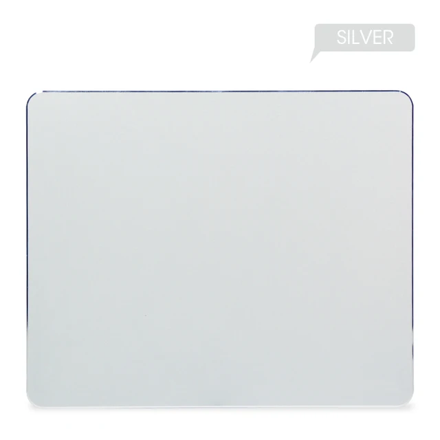 Metal Aluminum Mouse Pad Mat Hard Smooth Leather Thin Mousead Double ...