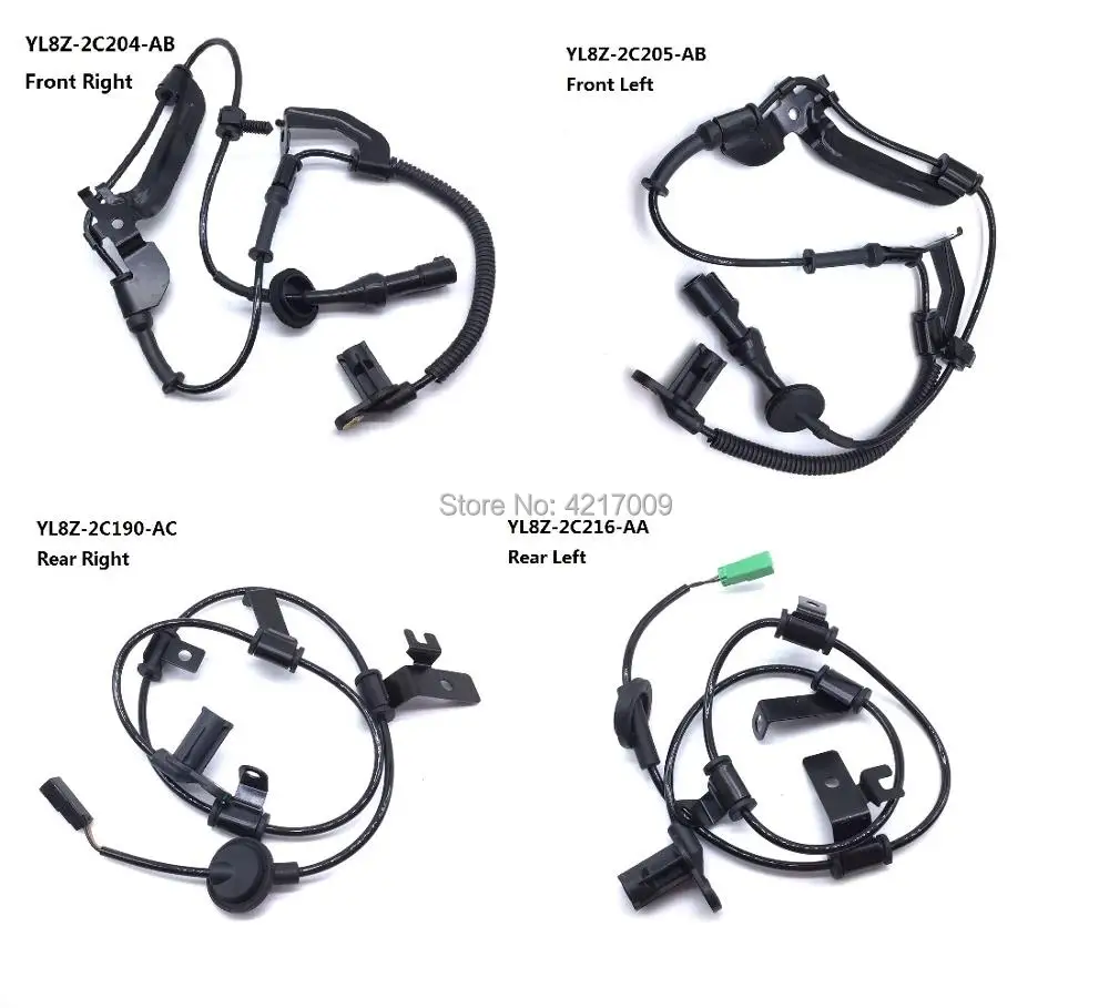 YL8Z-2C190-AC YL8Z-2C204-AB YL8Z-2C205-AA ABS Wheel Speed Sensor For ...