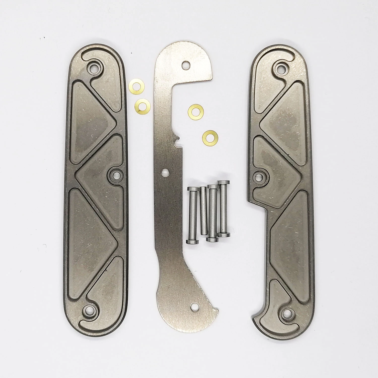 Ti Scales For 91mm Sak Tc4 Titanium Alloy Handle Scales For 91mm ...