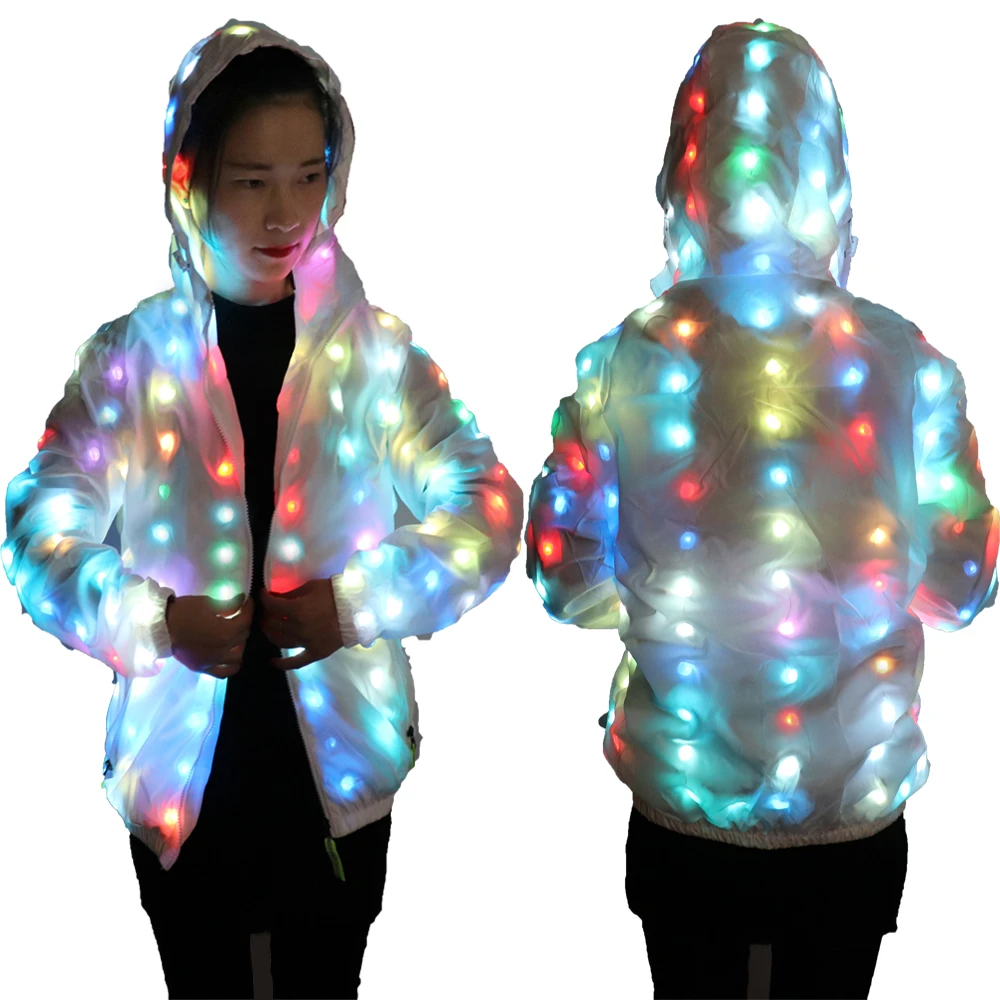 Colorful Coat LED Luminous Costume Dancing Clothes LED Lighting Jacket ...