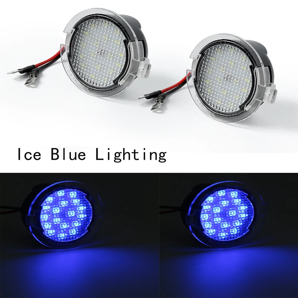 ice Blue LED Puddle Lights For Ford Taurus Expedition Edge F150 Flex ...