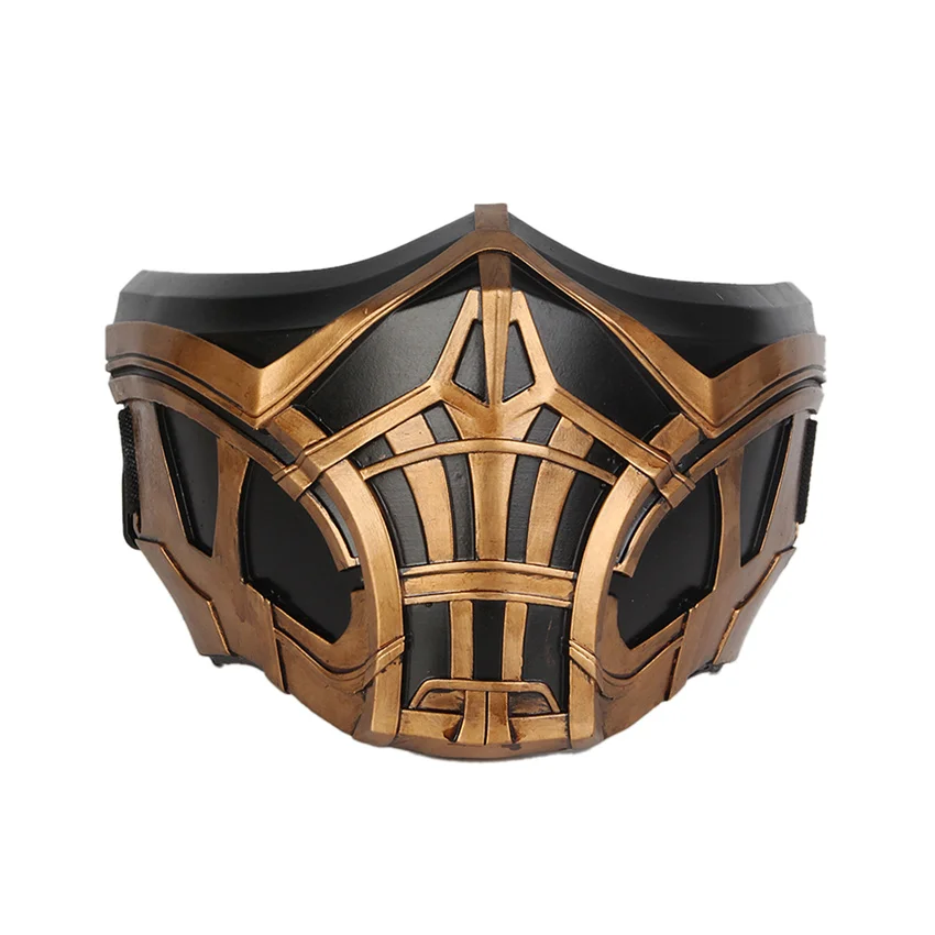 Mortal Kombat Scorpion Latex Half Face Cosplay Mask For Men ...