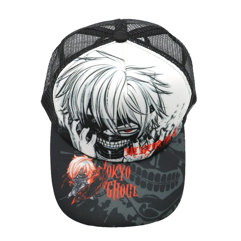 Tokyo Ghoul Anime Kaneki Ken Baseball Caps Casual Adjustable Mesh Hats ...